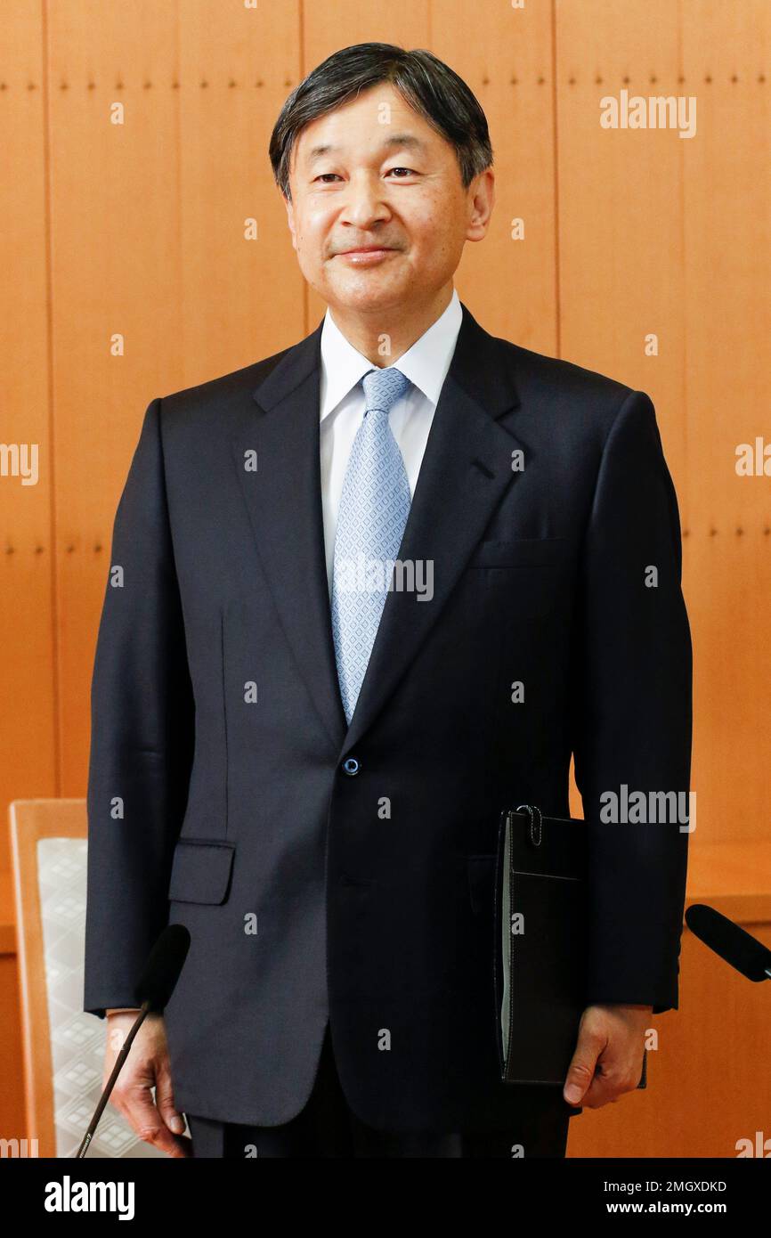 In this Friday, Feb. 21, 2020, photo, Japan's Emperor Naruhito speaks ...