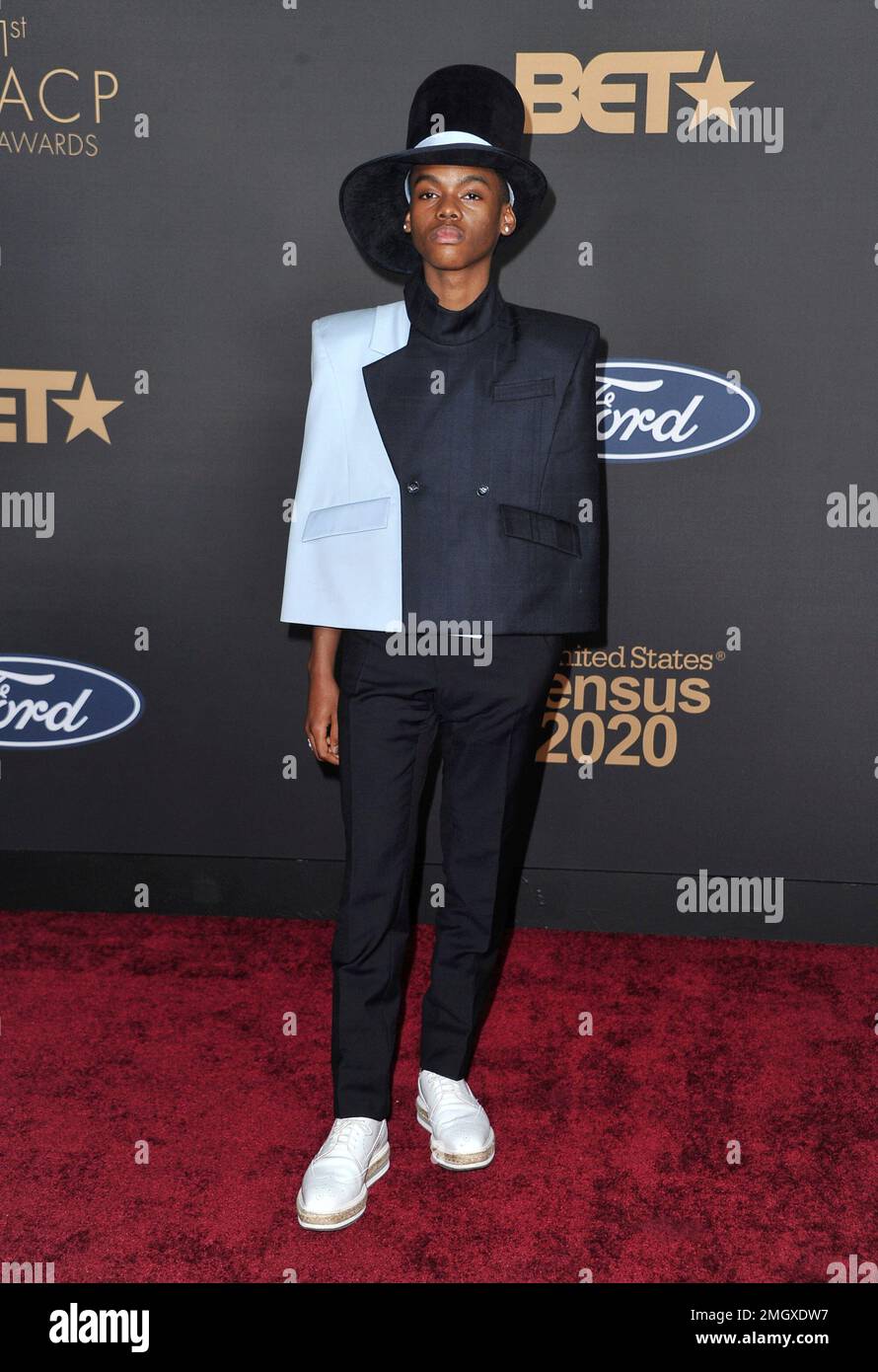 Jahi Di'Allo Winston arrives at the 51st NAACP Image Awards at the Pasadena Civic Auditorium on ...
