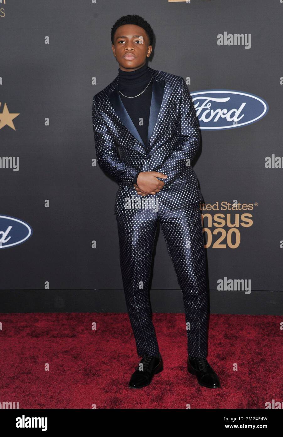 Caleel Harris arrives at the 51st NAACP Image Awards at the Pasadena Civic Auditorium on ...