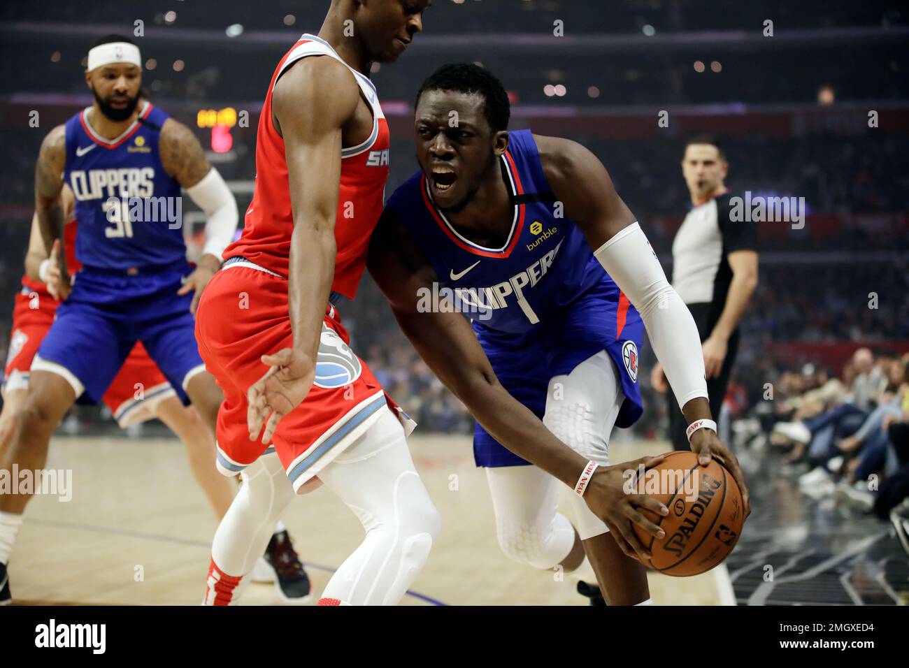 Los Angeles Clippers' Reggie Jackson in action against the Sacramento ...