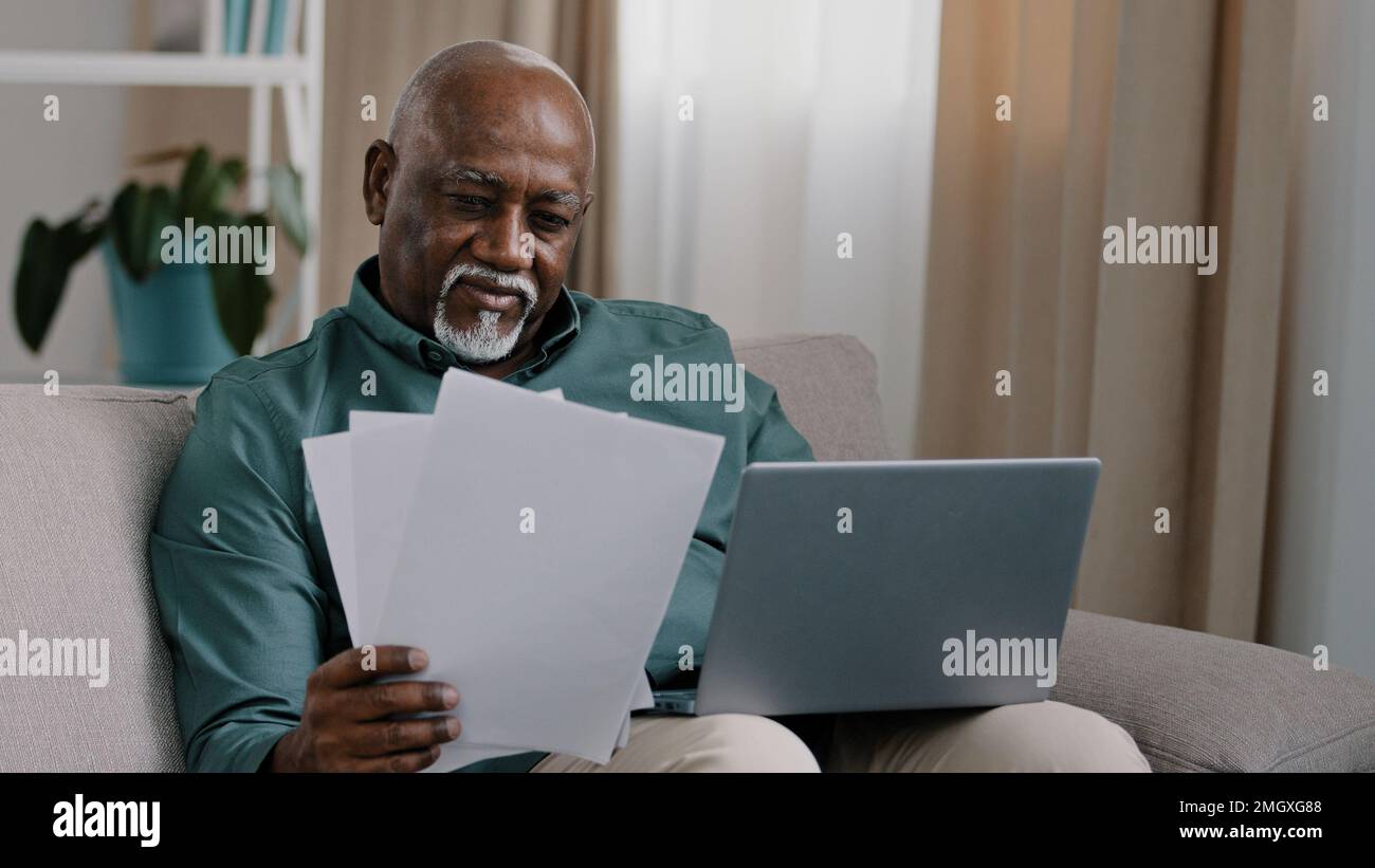 African American adult senior businessman elderly 60s bald man ...