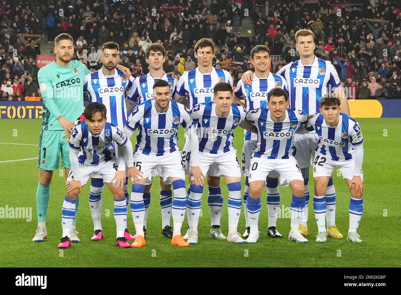 Real Sociedad team group during Copa del Rey, Quarter-Final the La Liga ...