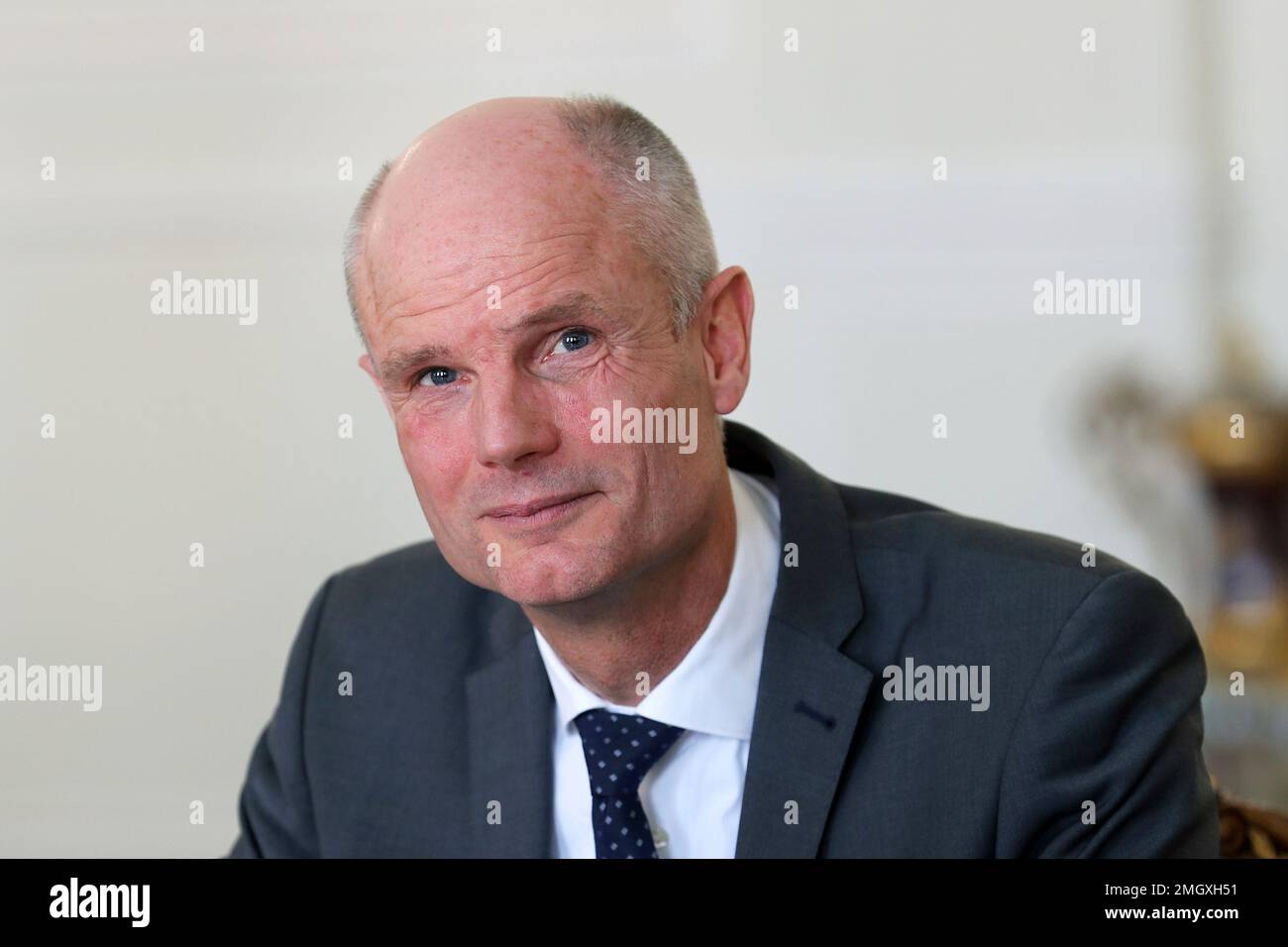 Dutch Foreign Minister Stef Blok, attends a meeting with Iranian ...