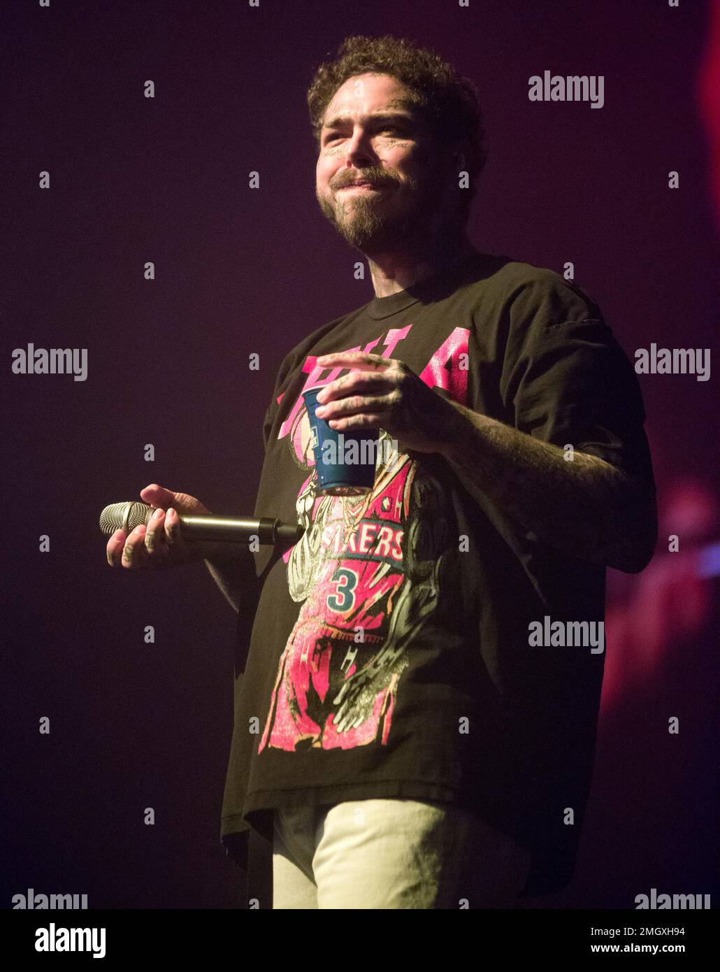 Post Malone performs in concert during his "Runaway Tour" at The Wells ...