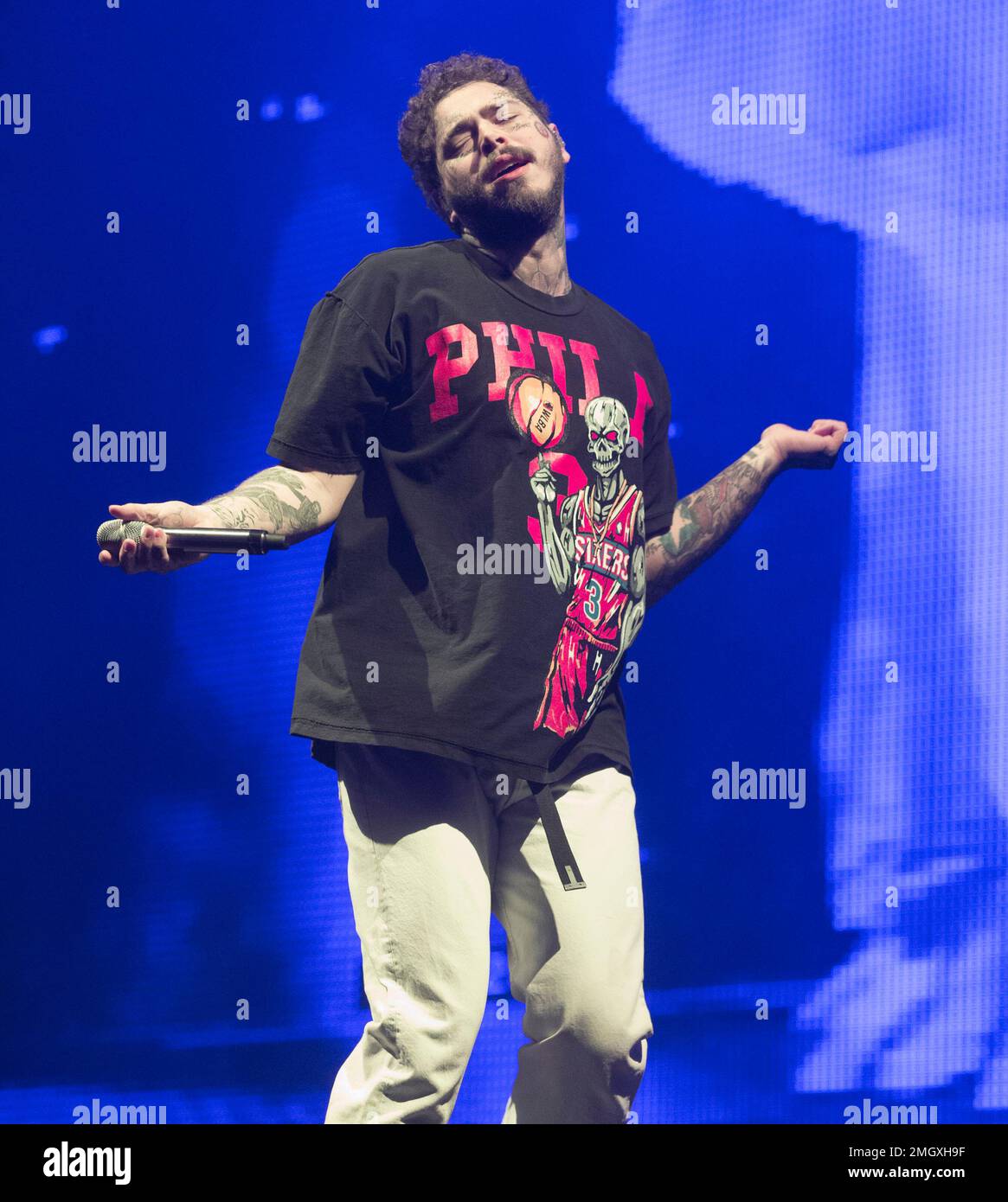 Post Malone performs in concert during his "Runaway Tour" at The Wells ...