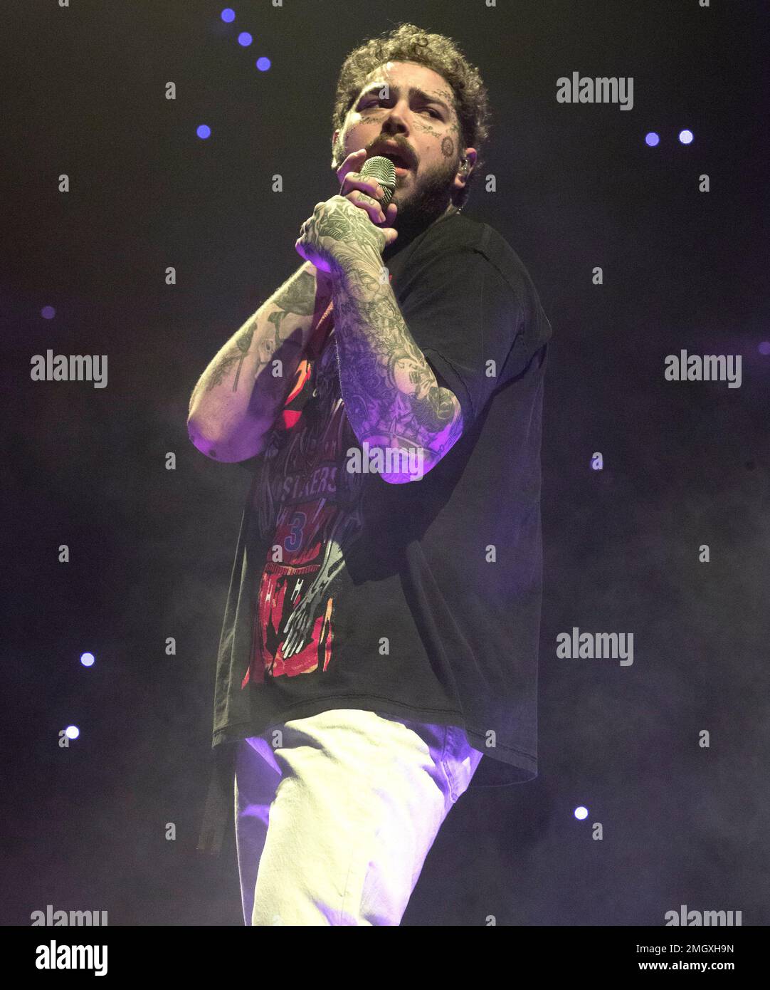 Post Malone performs in concert during his "Runaway Tour" at The Wells ...