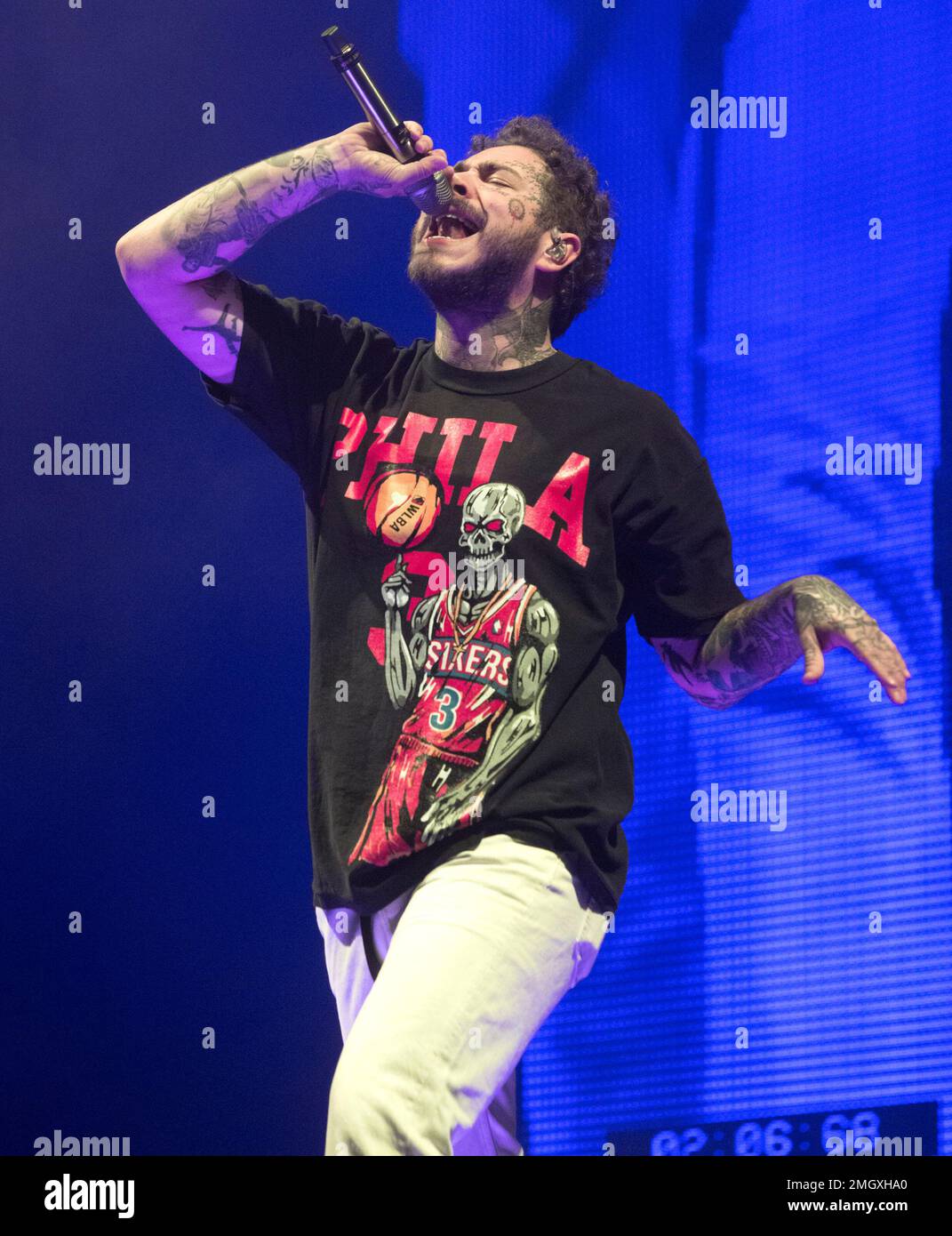 Post Malone performs in concert during his "Runaway Tour" at The Wells ...