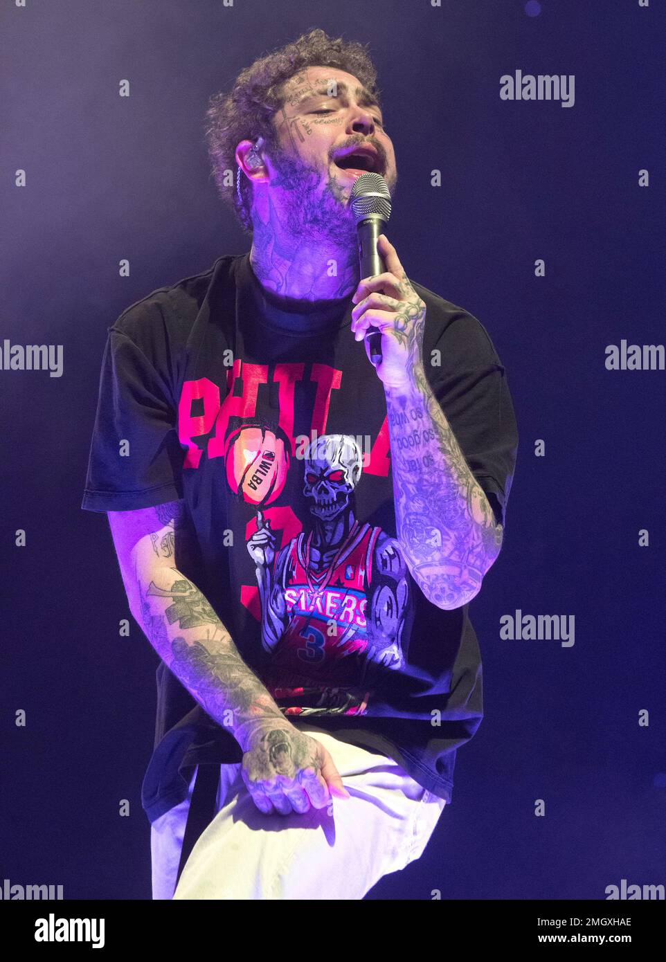 Post Malone performs in concert during his "Runaway Tour" at The Wells ...