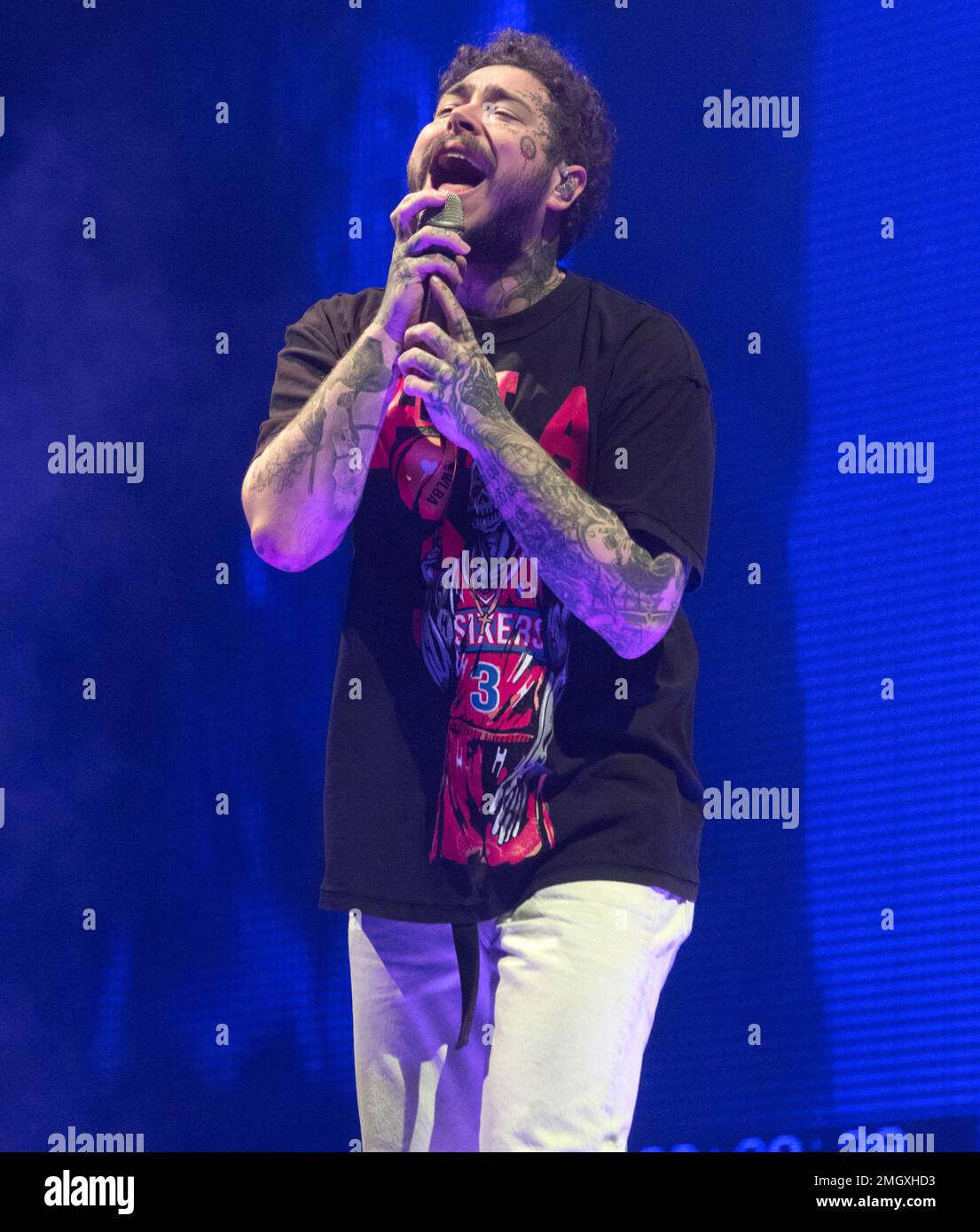 Post Malone performs in concert during his "Runaway Tour" at The Wells ...