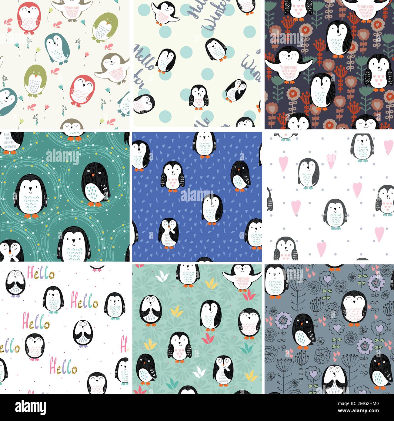 Vector seamless patterns Stock Vector Image & Art - Alamy