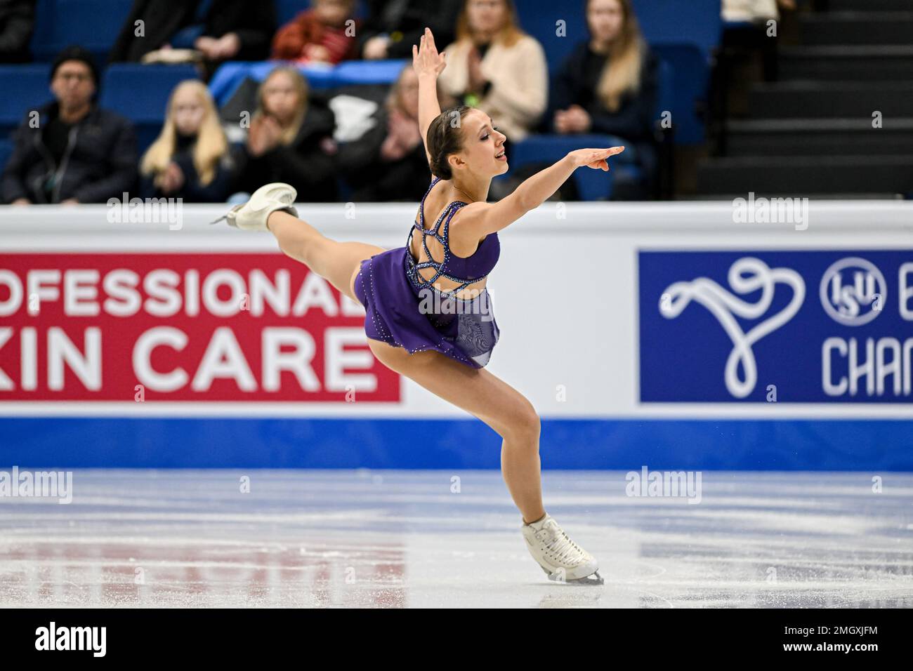 Livia KAISER (SUI), during Women Short Program, at the ISU European ...