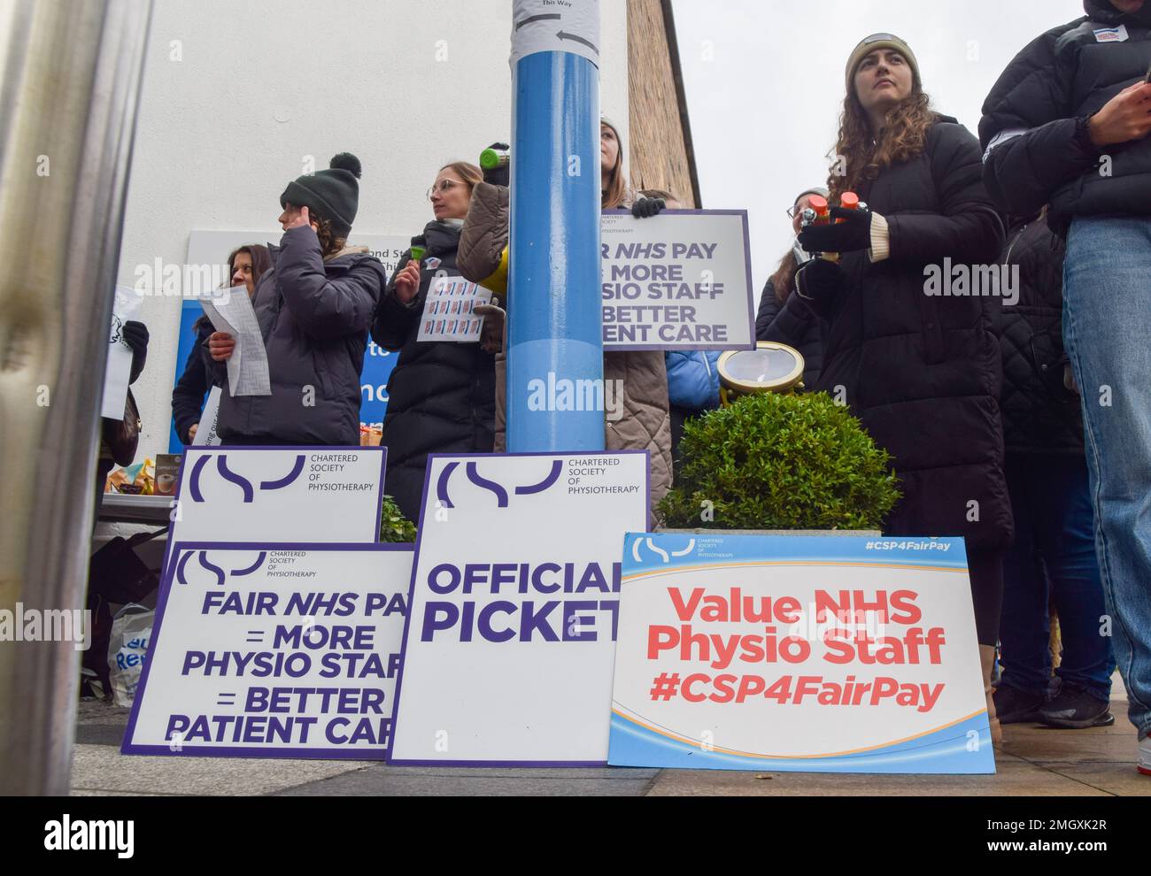 London, UK. 26th January 2023. Chartered Society of Physiotherapy (CSP ...