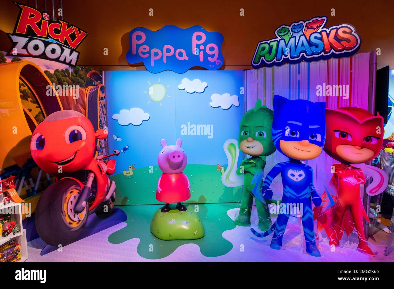 IMAGE DISTRIBUTED FOR HASBRO - Ricky Zoom, Peppa Pig, and PJ Masks are ...