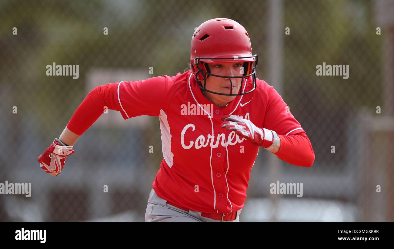 Cornell University outfielder Erin Rockstroh during an NCAA softball ...