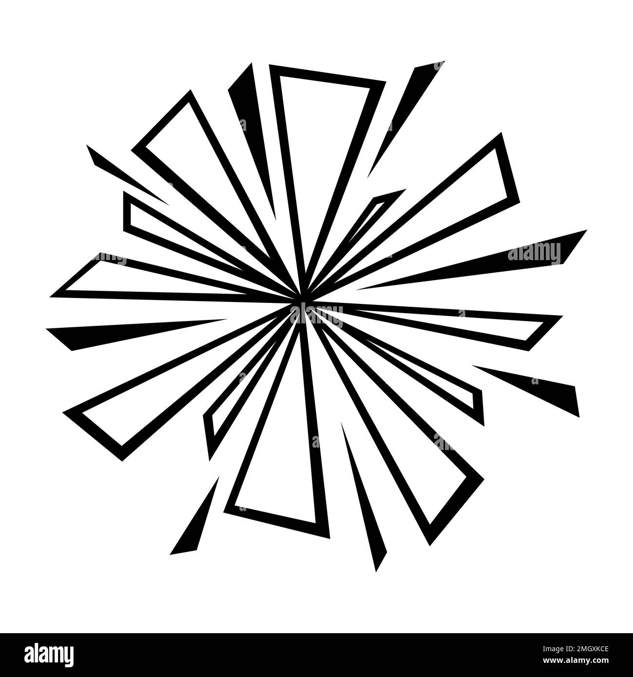 Illustration of comic explosion. Cartoon pop art creative image Stock ...