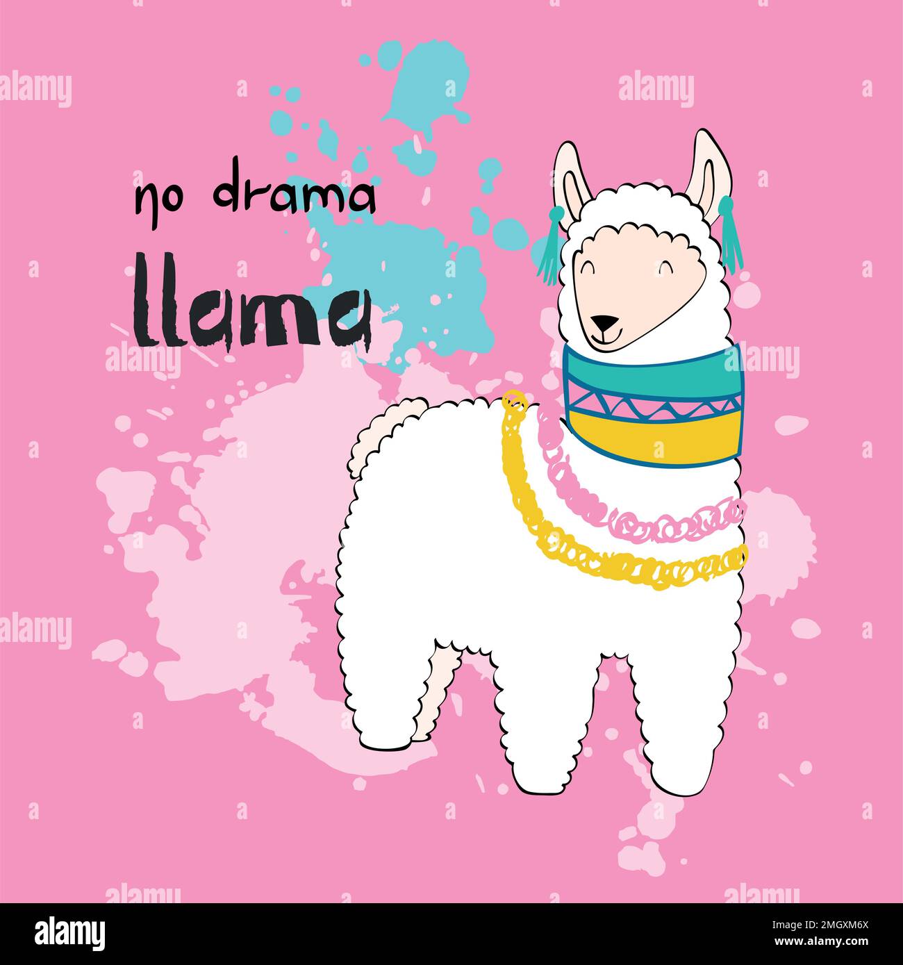 No drama llama Stock Vector Image & Art - Alamy