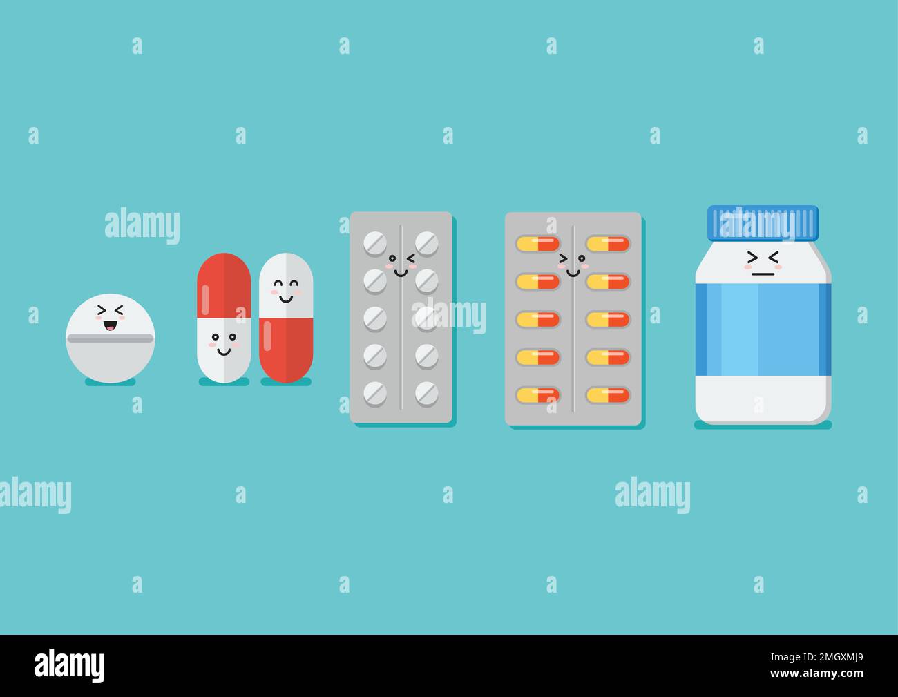 Medical pills bottle pills medicine. Capsules tablets medicine. Set of ...