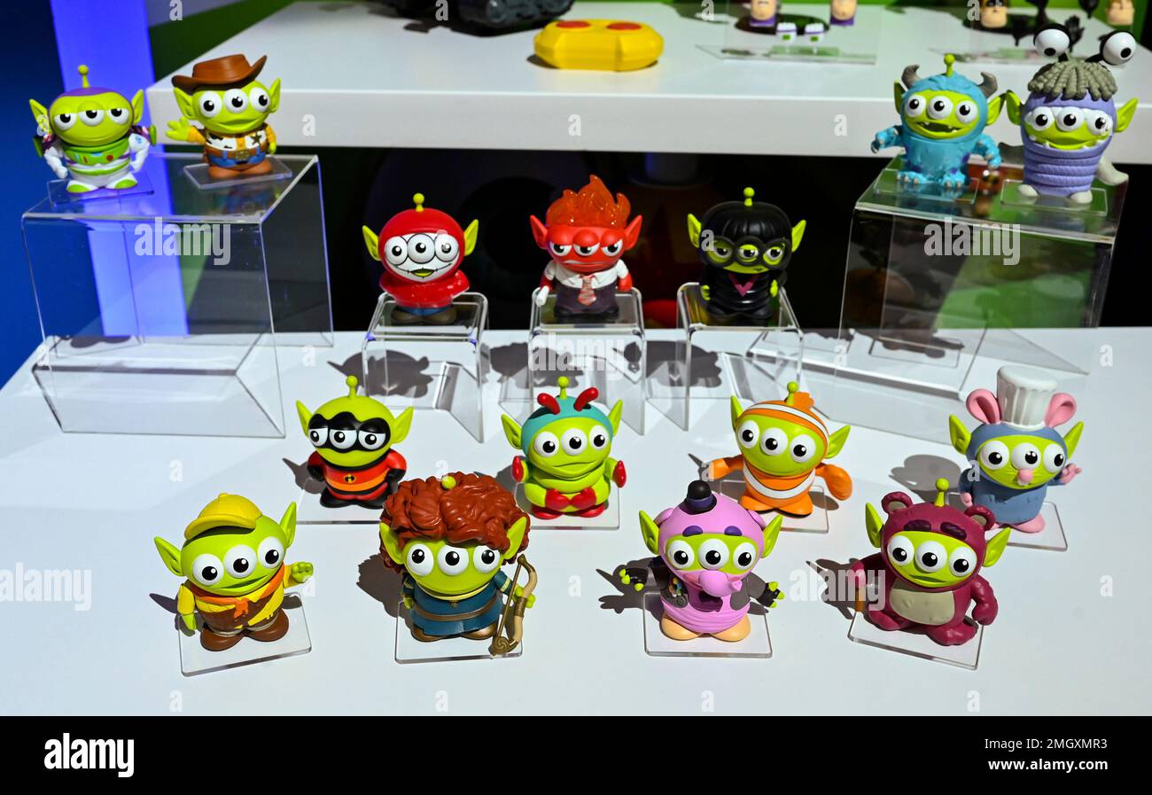 Mattel debuts their line of Disney and Pixar's Alien Remix toys at the ...