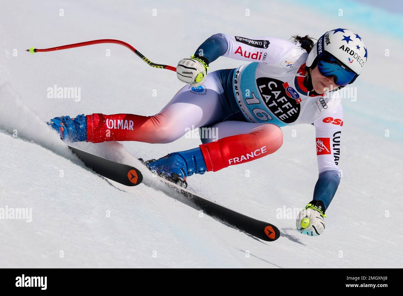 France's Romane Miradoli competes in an alpine ski, women's World Cup ...