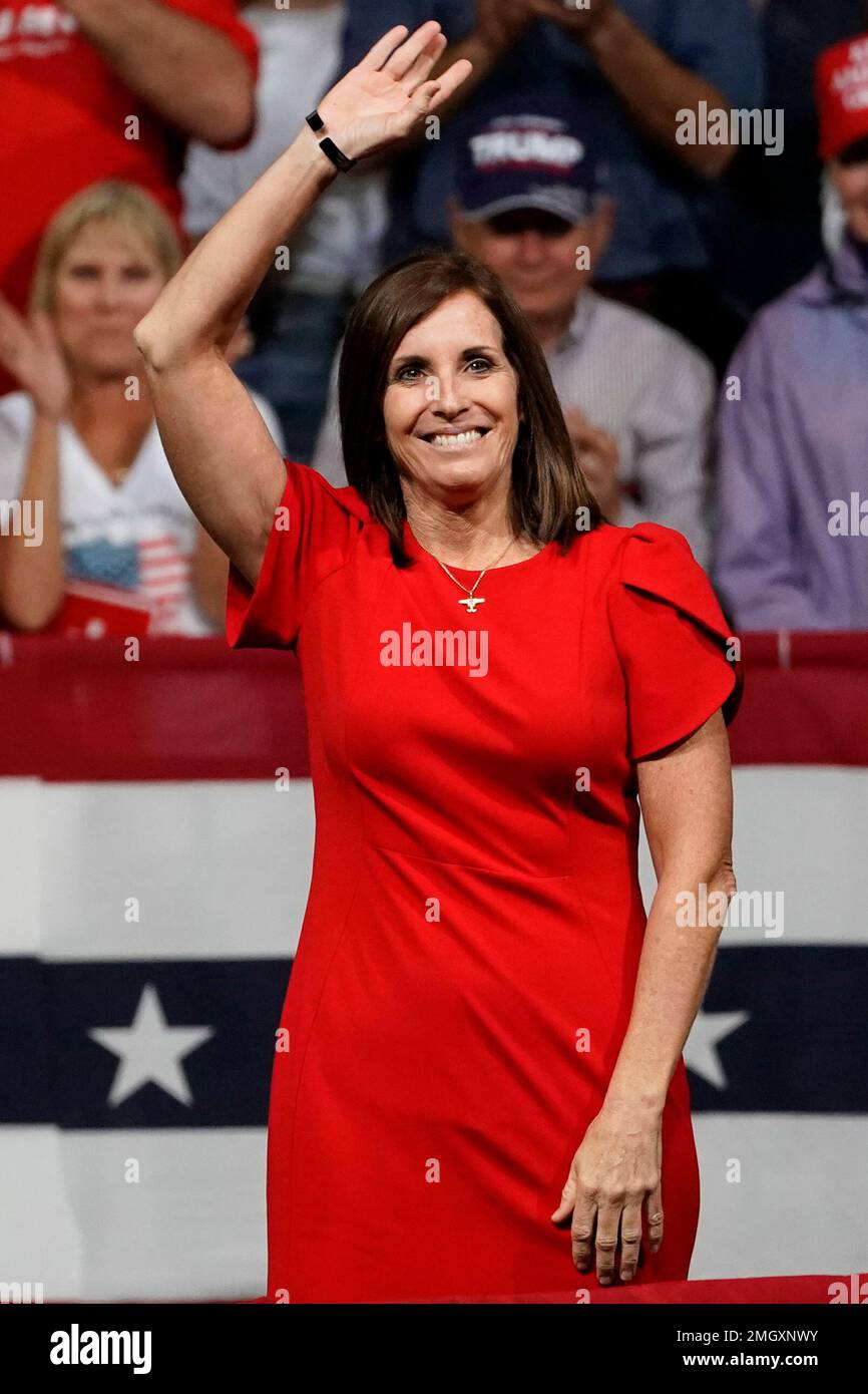 Senator Martha McSally R-Arizona speaks at a rally for President Donald ...