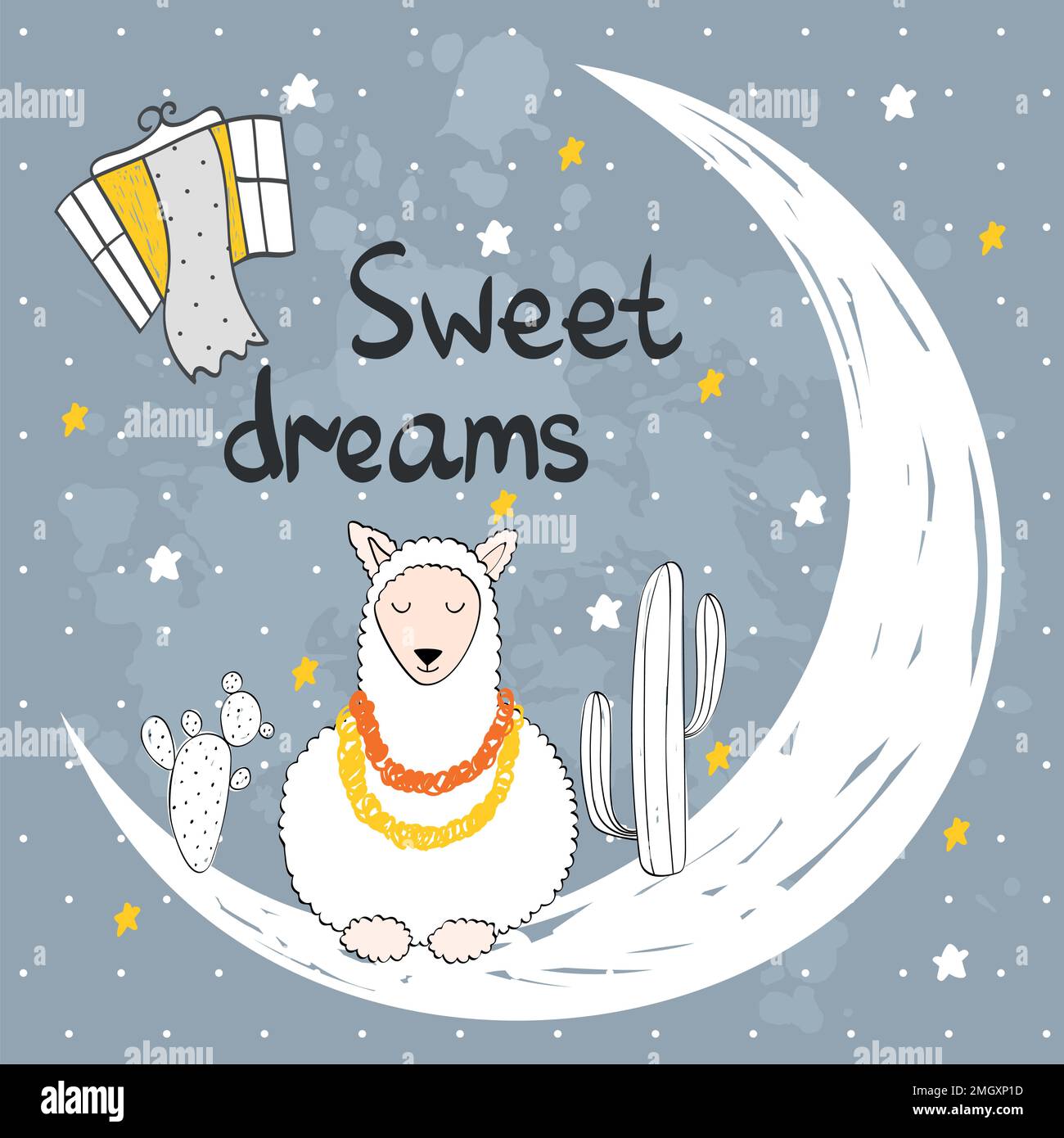 Vector sleeping llama Stock Vector Image & Art - Alamy