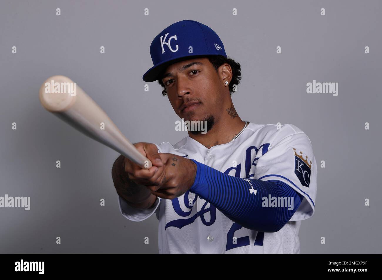 This is a 2020 photo of Adalberto Mondesi of the Kansas City Royals ...