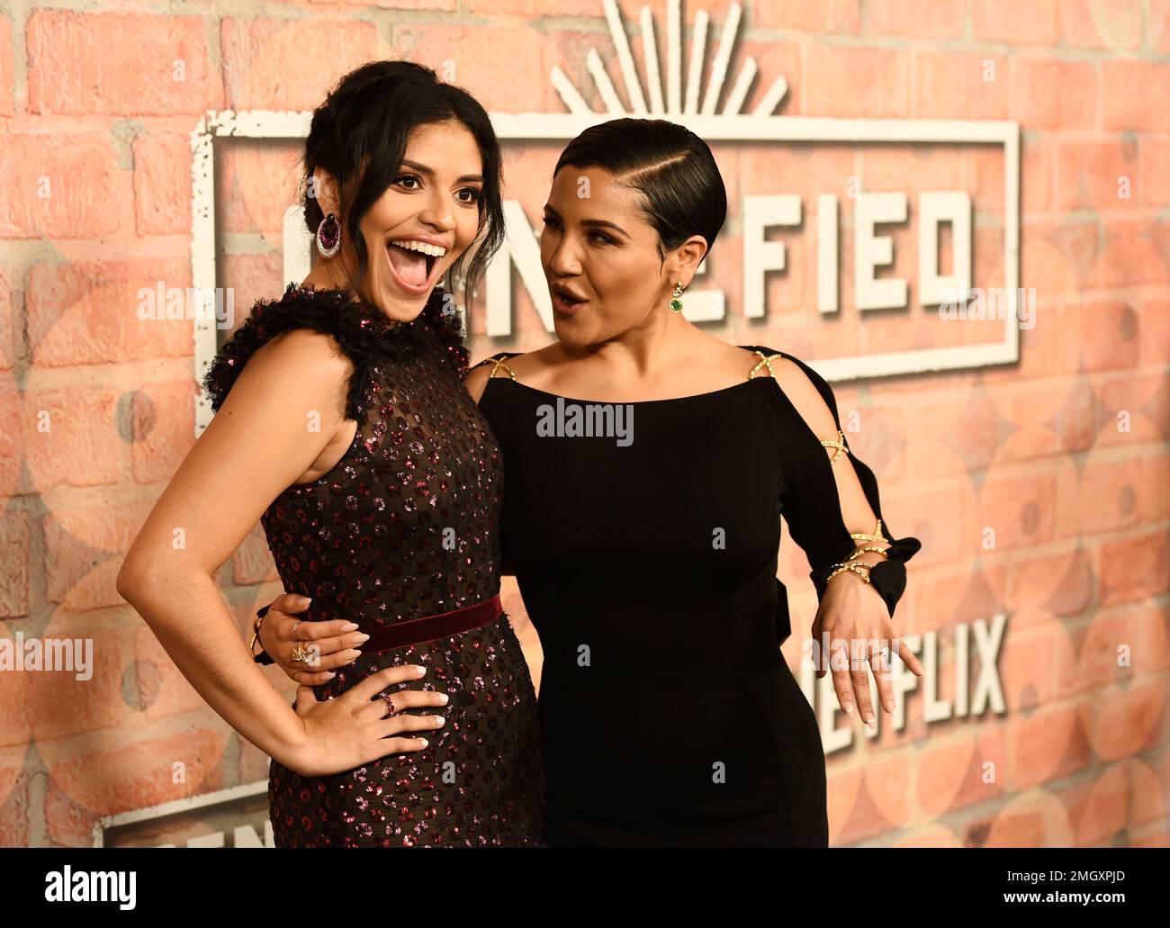 Karrie Martin, left, and Annie Gonzalez, cast members in the Netflix ...