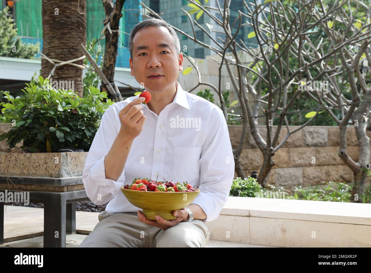 Winston Herrera poses for a picture in Tai Kok Tsui. Winston who beat ...