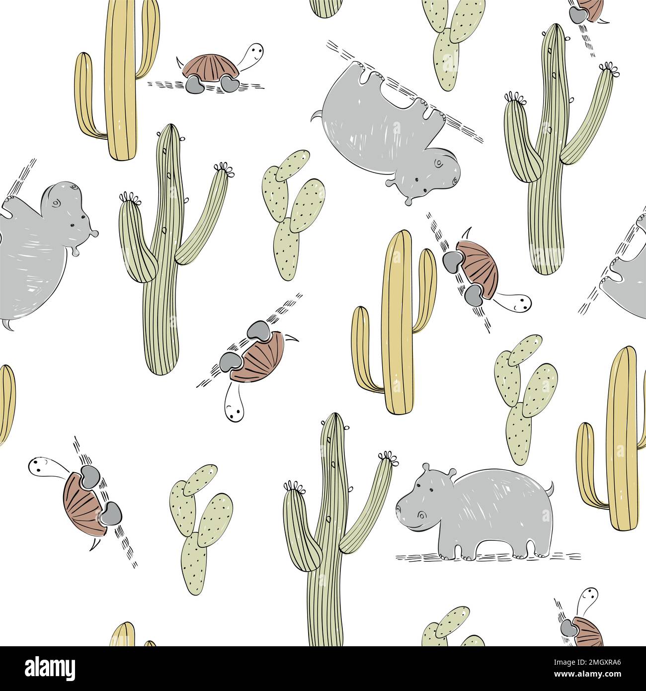 Children pattern cute turtle Stock Vector Images - Alamy