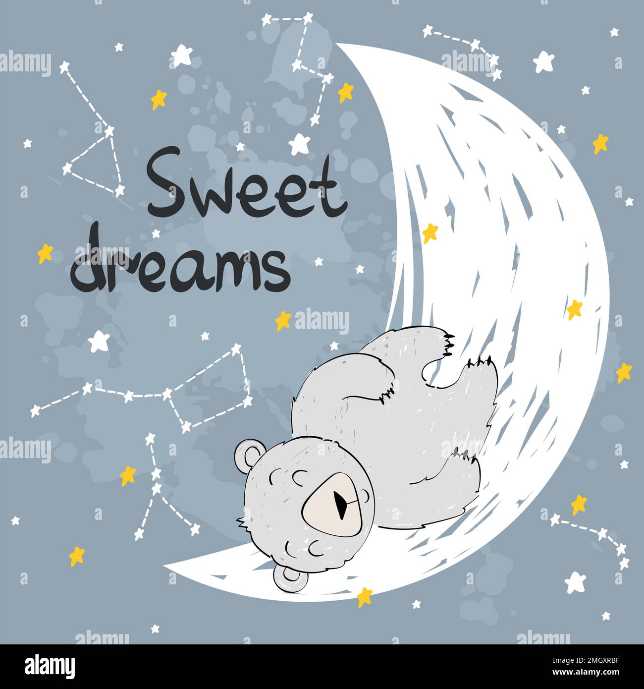 Vector sleeping bear Stock Vector Image & Art - Alamy