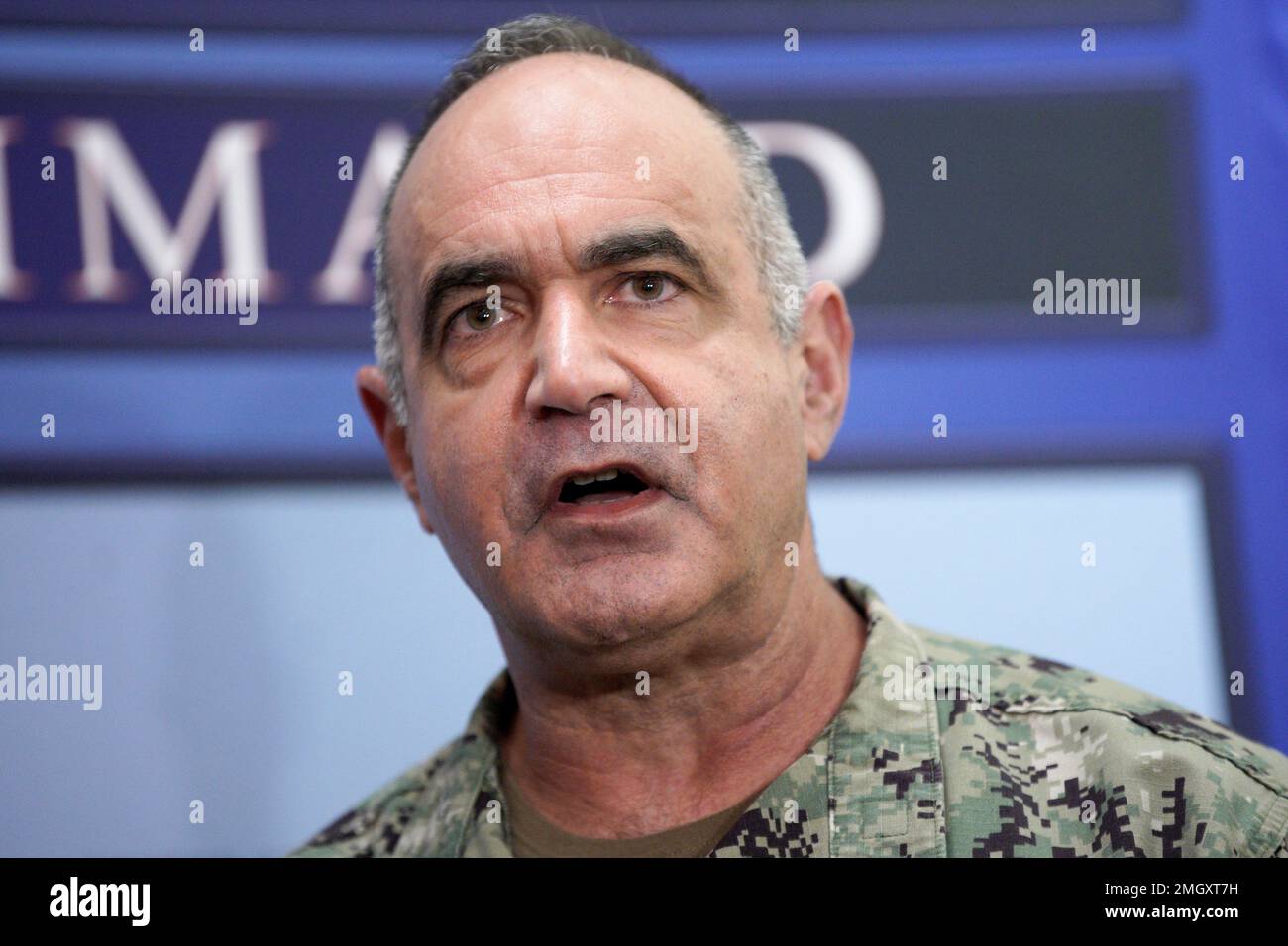 Commander of U.S. Strategic Command Admiral Charles Richard speaks ...