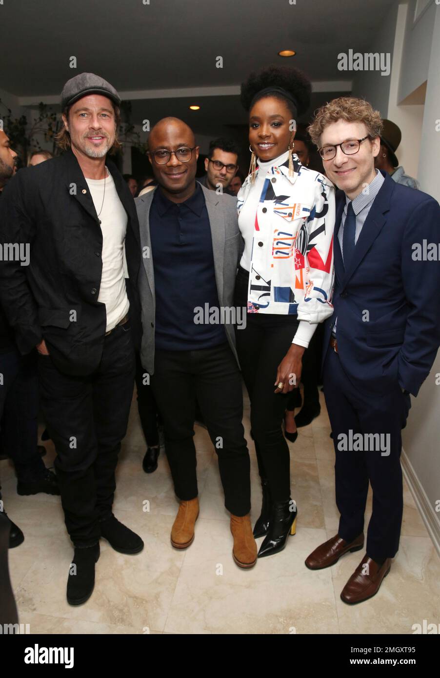 Brad Pitt, writer/director Barry Jenkins, KiKi Layne and Nicholas ... Brad Pitt, writer/director Barry Jenkins, KiKi Layne and Nicholas ...