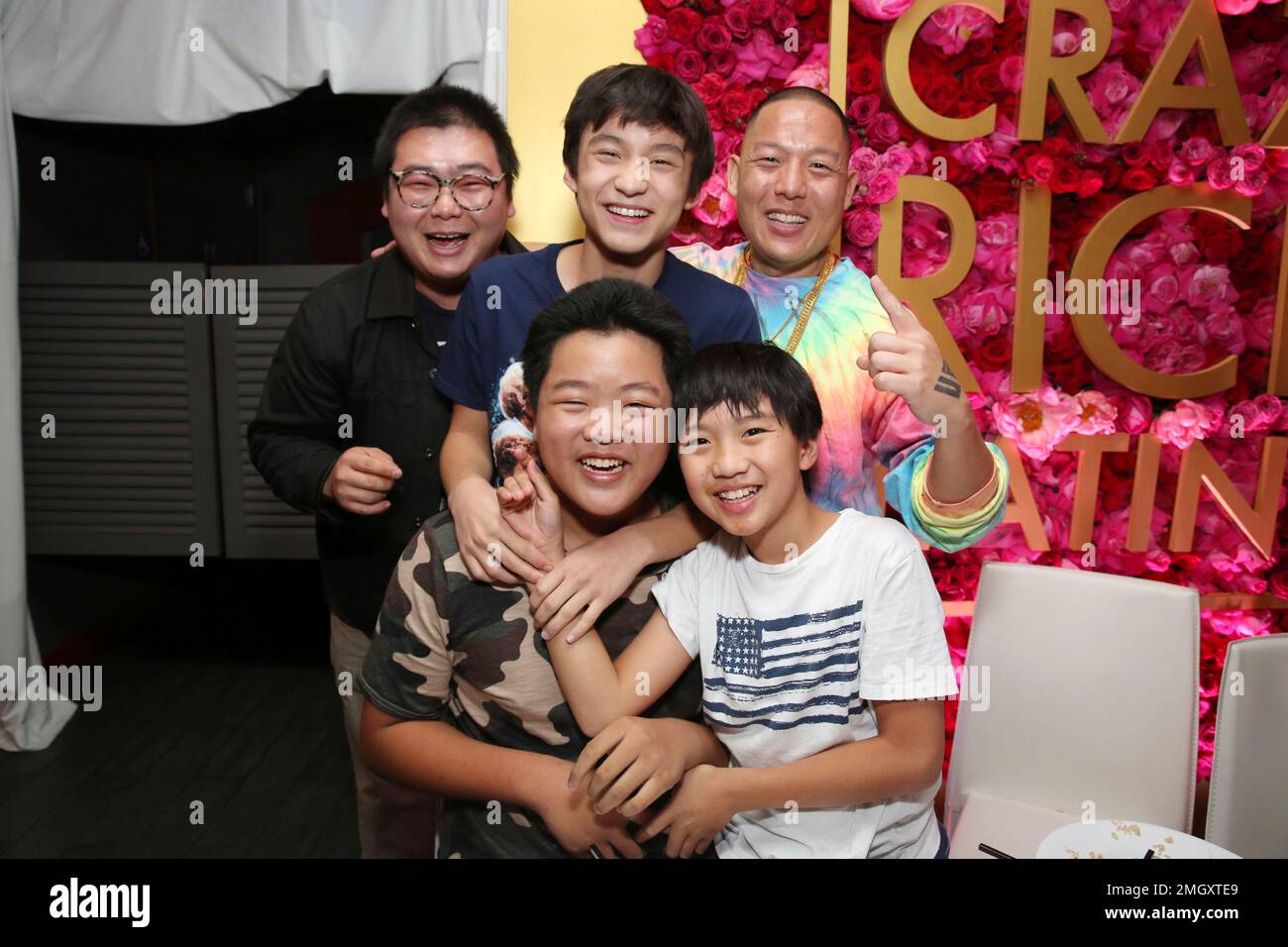 Chris Chang, Forrest Wheeler, chef Eddie Huang, Hudson Yang and Ian ...
