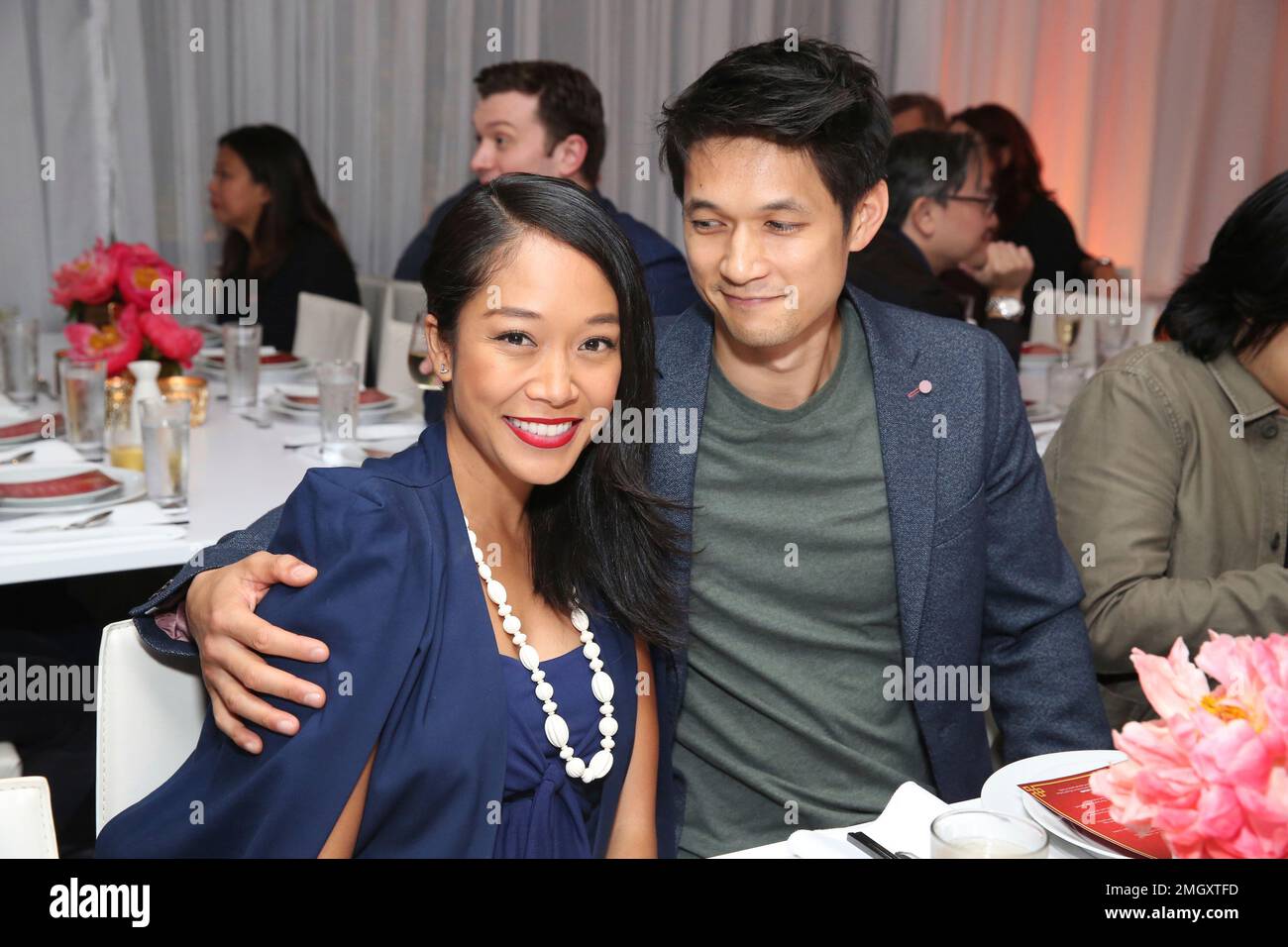 Shelby Rabara and Harry Shum Jr. seen at Crazy Rich Eating: A Pop-Up ...