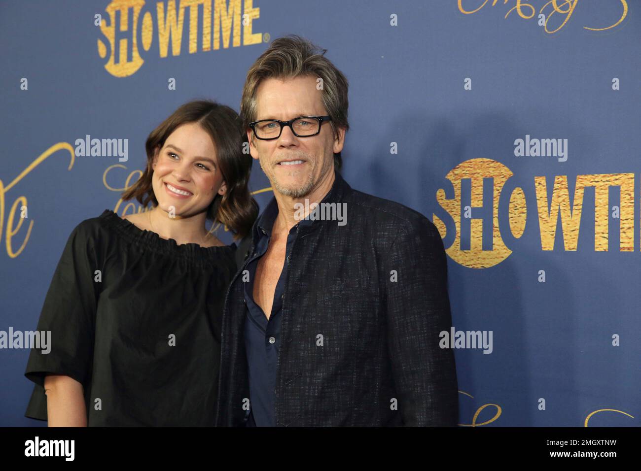 Sosie Bacon and Kevin Bacon pictured at Showtime's Emmy Eve Celebration ...