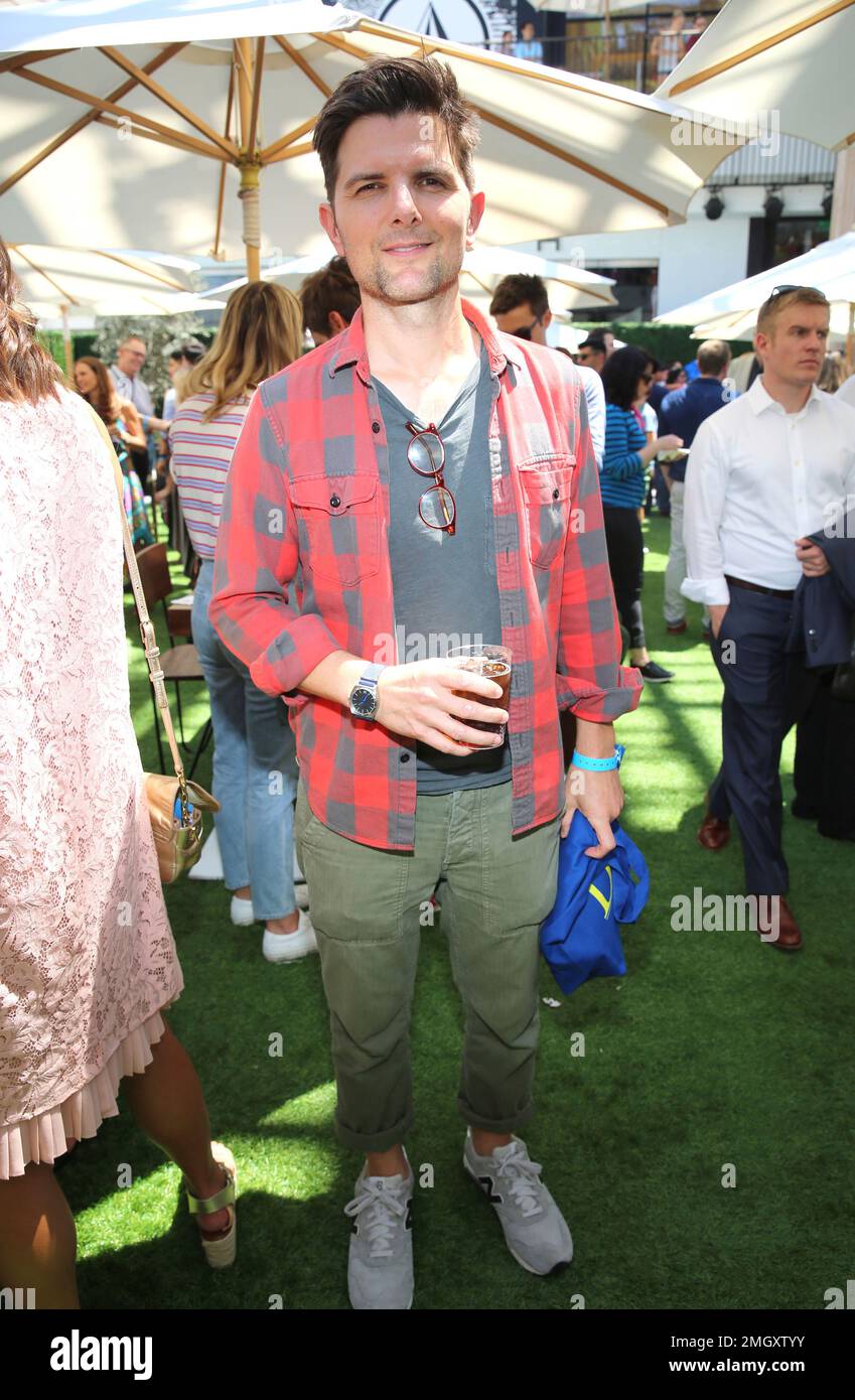 Adam Scott seen at the premiere of "Dog Days" at the Westfield Century ...