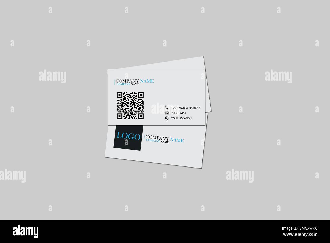 business card template design Stock Vector Image & Art - Alamy