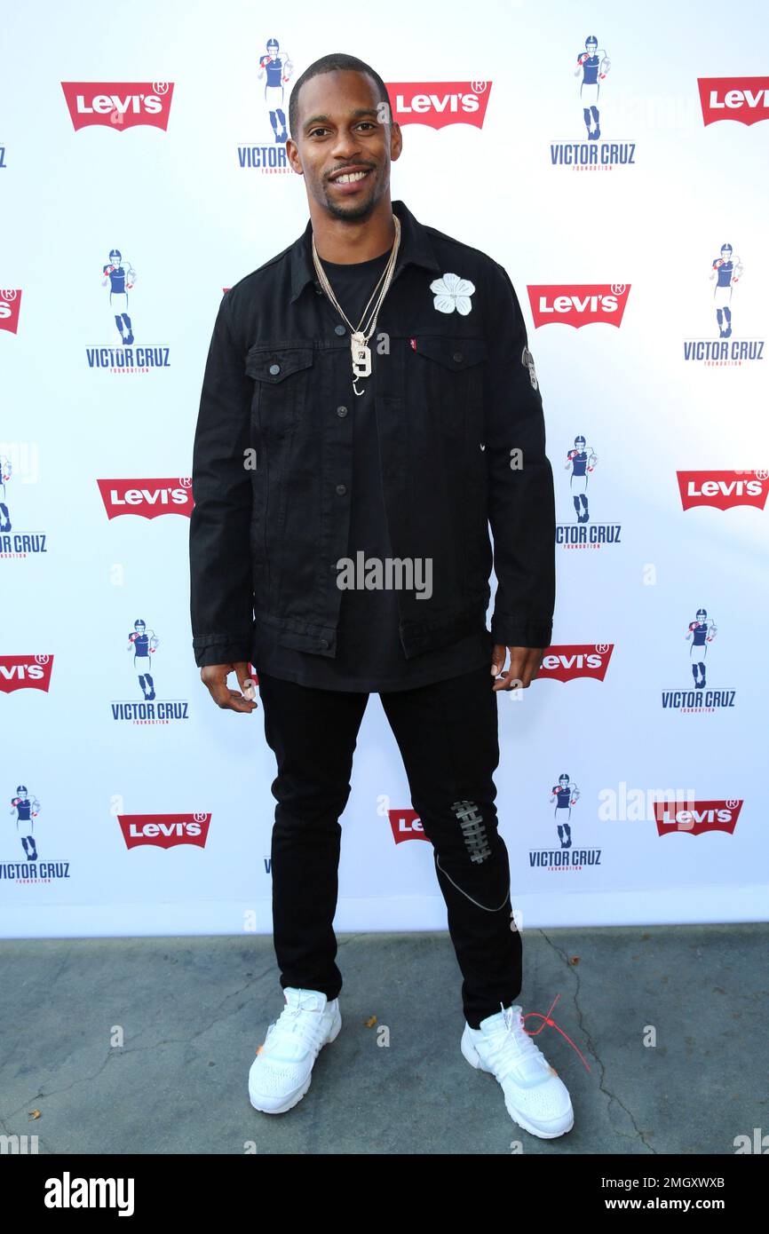 Victor Cruz seen at Levi's x Victor Cruz Foundation benefit on Tuesday ...