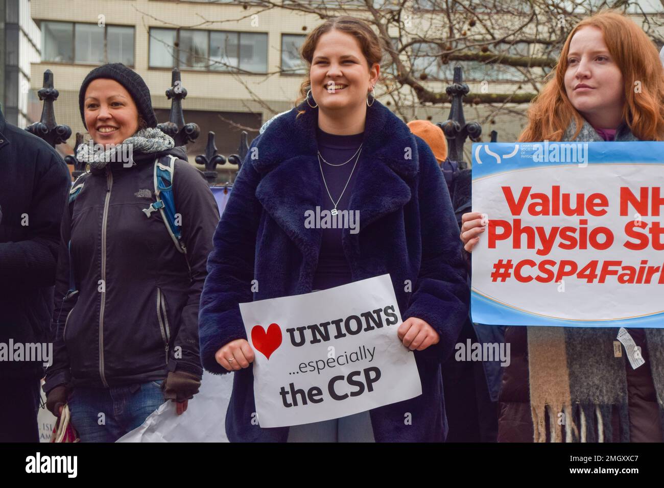 London, UK. 26th January 2023. Chartered Society of Physiotherapy (CSP ...