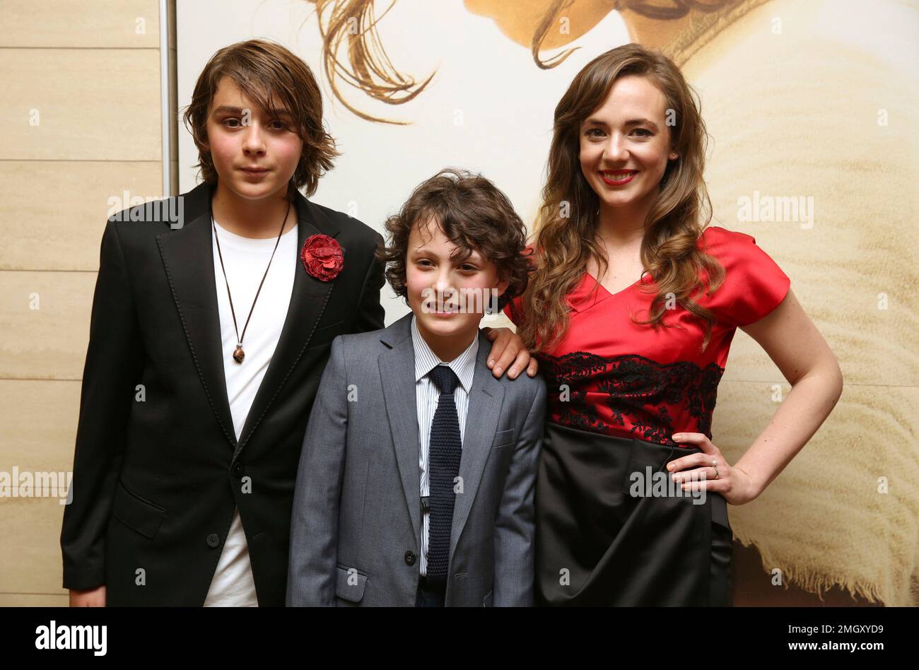 Finn Ireland, Adam Greaves-Neal and Sara Lazzaro seen at the Focus ...