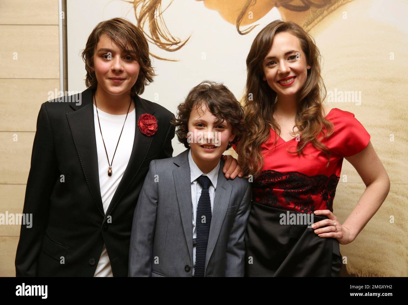 Finn Ireland, Adam Greaves-Neal and Sara Lazzaro seen at the Focus ...