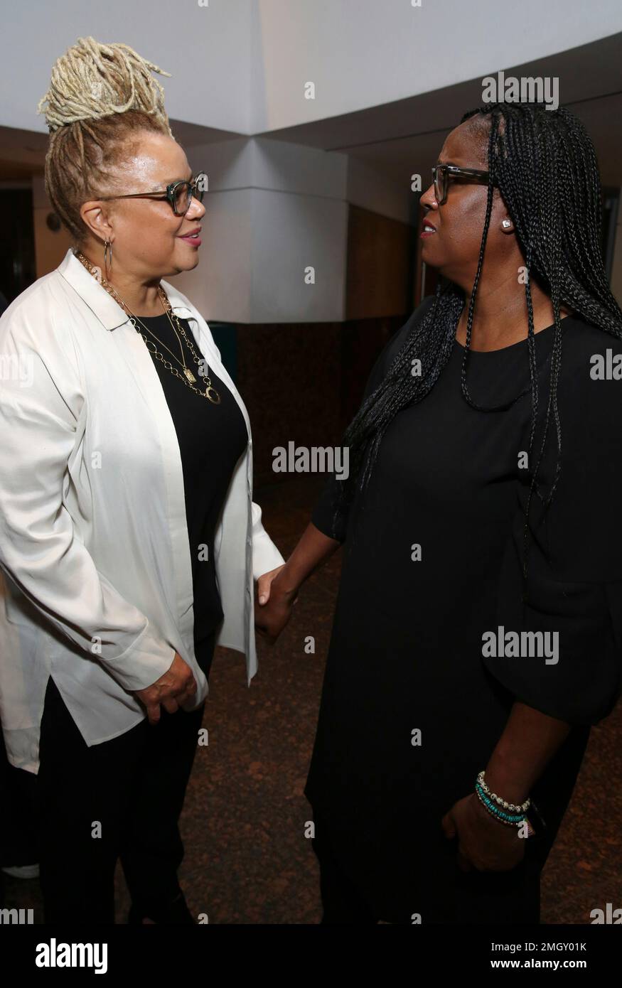 Director Kasi Lemmons, Kim Coleman seen at the "Harriet" Q&A and ...