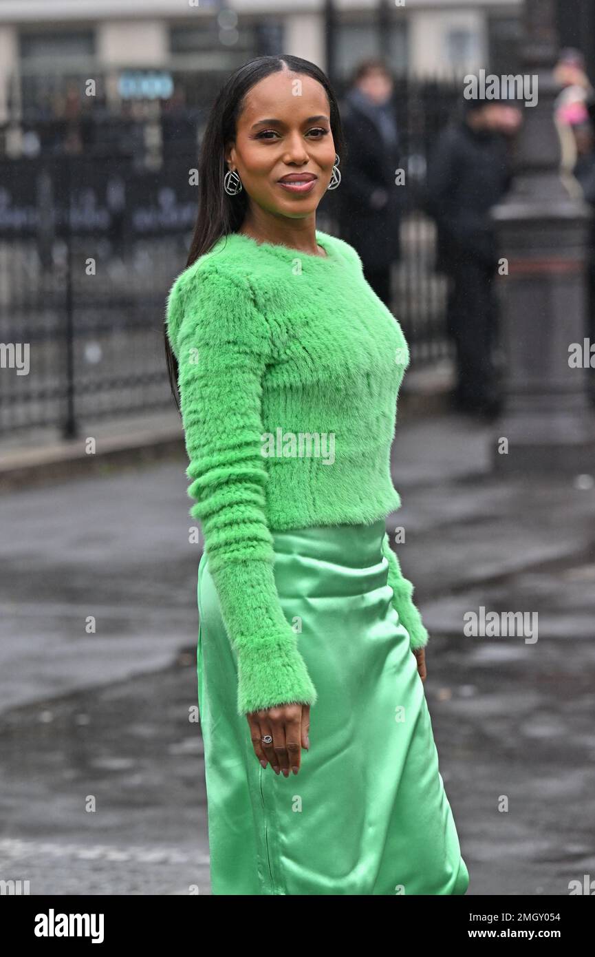 Kerry Washington arriving at Fendi show during Haute Couture Fashion ...