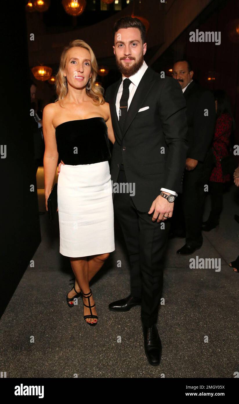 Sam Taylor-Johnson and Aaron Taylor-Johnson seen at Focus Features Los ...