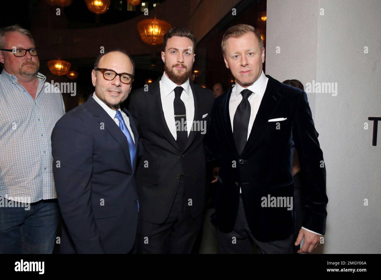 Producer Robert Salerno, Aaron Taylor-Johnson and Composer Abel ...