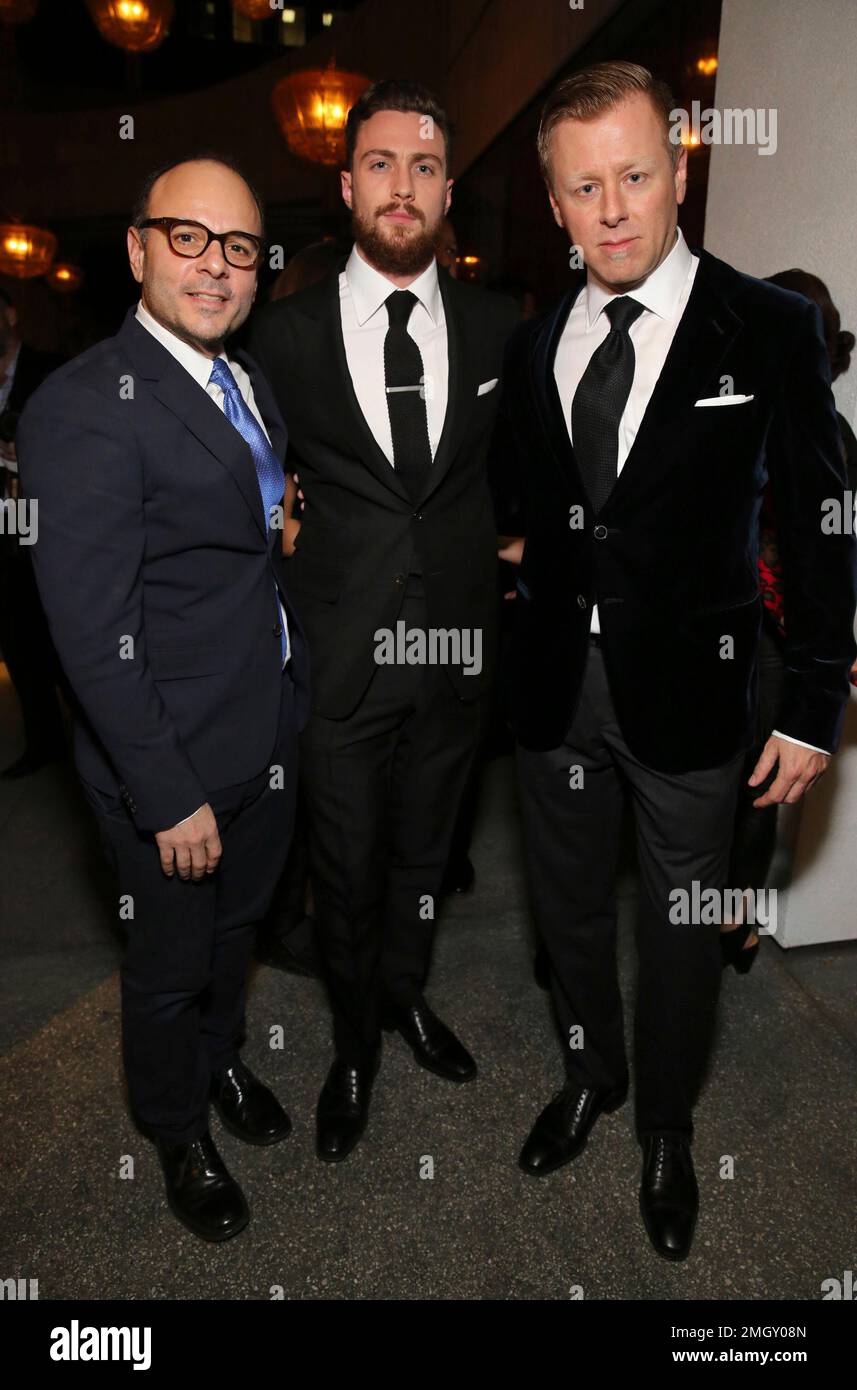 Producer Robert Salerno, Aaron Taylor-Johnson and Composer Abel ...