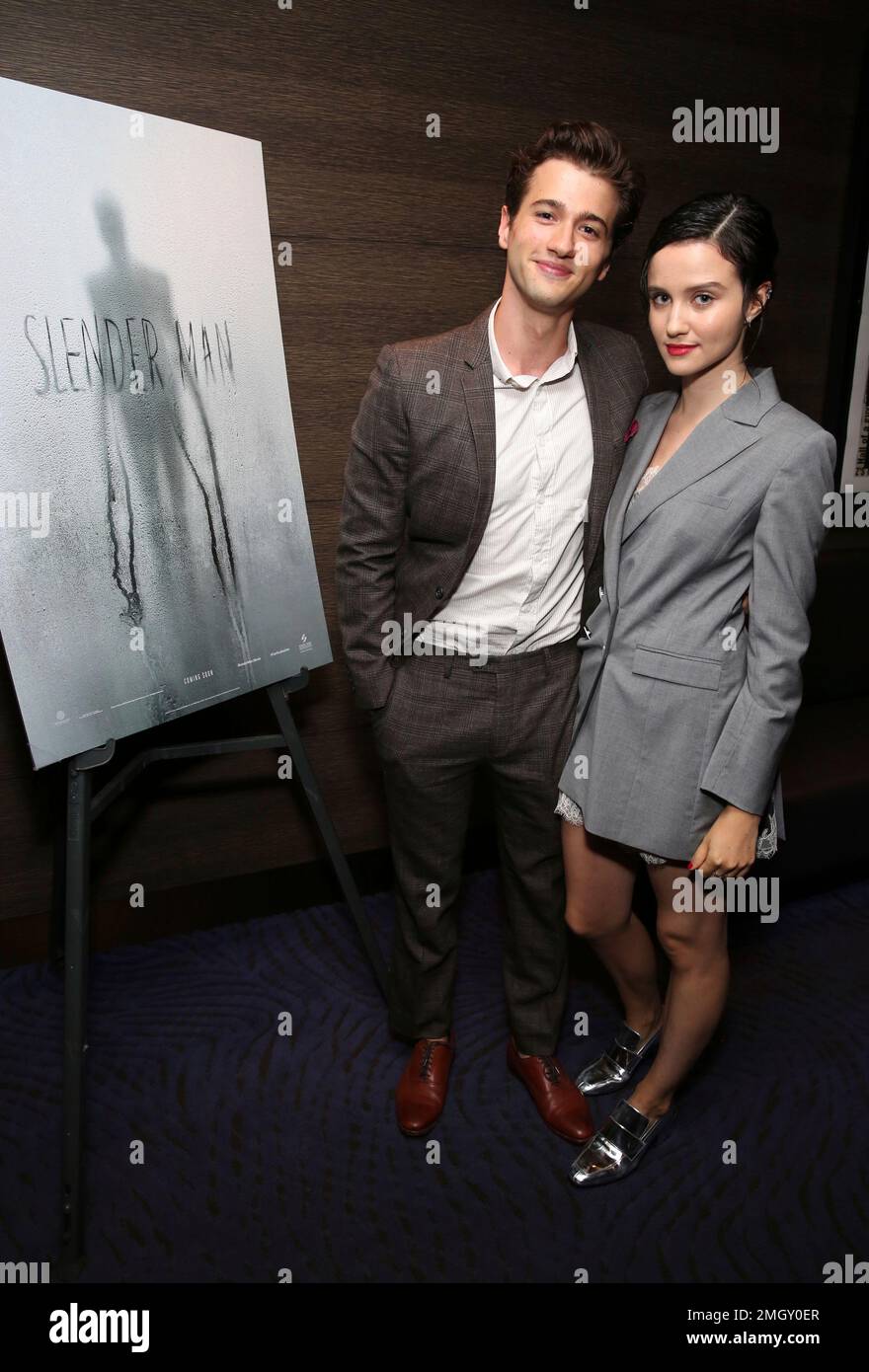 Alex Fitzalan and Julia Goldani Telles attend the Special Screening of ...