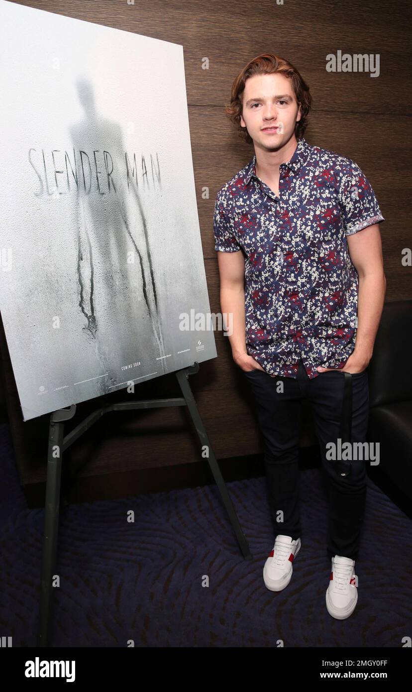 Joel Courtney attends the Special Screening of Screen Gems' "SLENDER ...