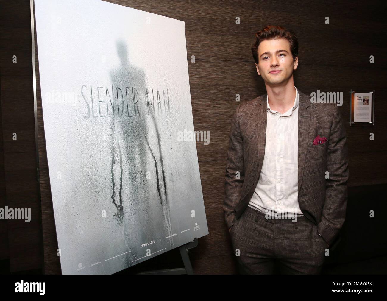 Alex Fitzalan attends the Special Screening of Screen Gems' "SLENDER ...