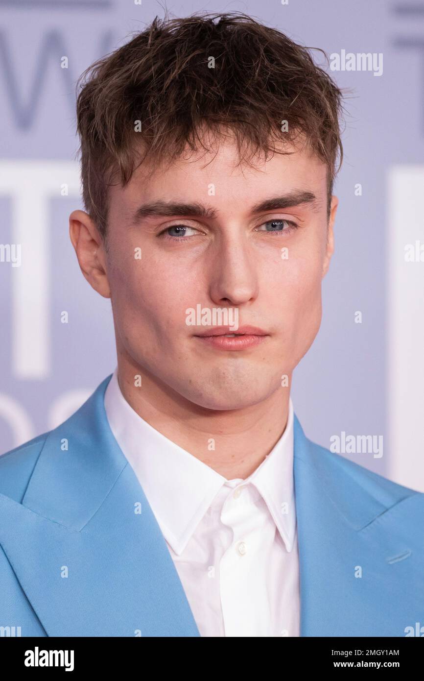 Sam Fender poses for photographers upon arrival at Brit Awards 2020 in ...